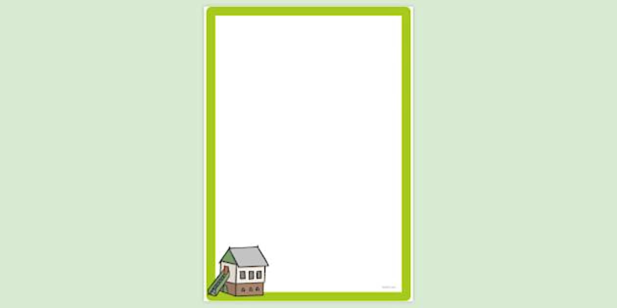 Simple Blank Signal Box Page Border | Page Borders | Twinkl