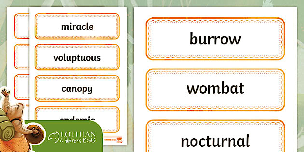 FREE! - 'Wurrtoo' By Tylissa Elisara Word Cards | 3-6 | Twinkl