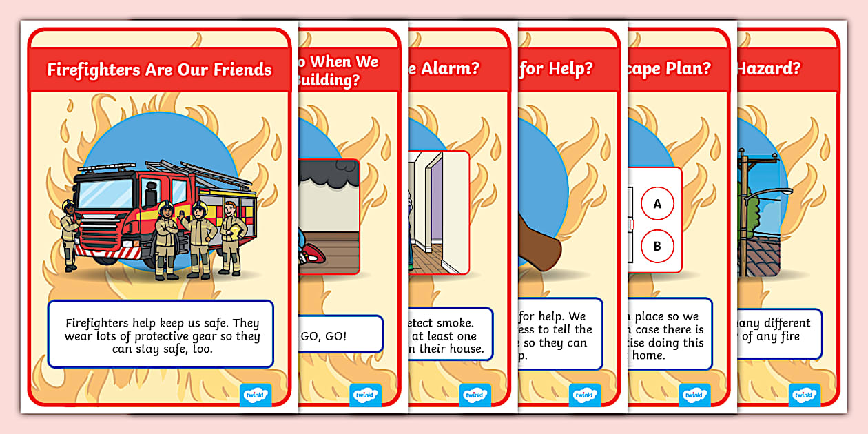 Fire Safety Display Posters (creat de profesori) - Twinkl