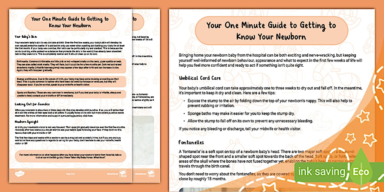 Your One Minute Guide to Getting to Know Your Newborn