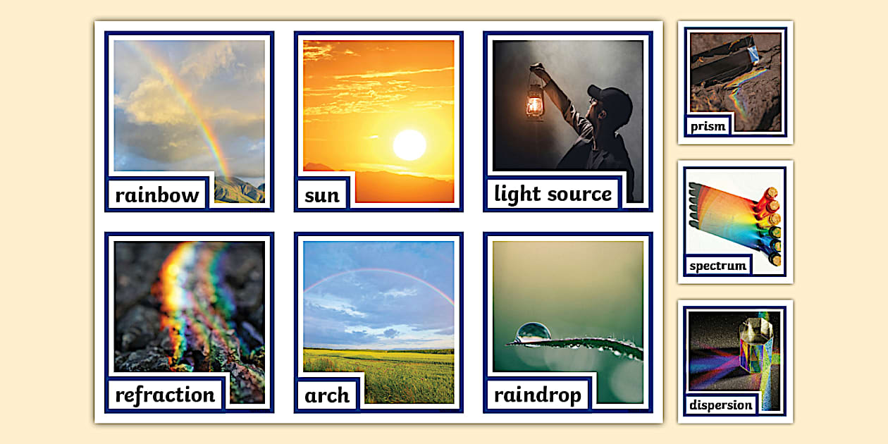 Rainbows Photo Flashcards (teacher made) - Twinkl