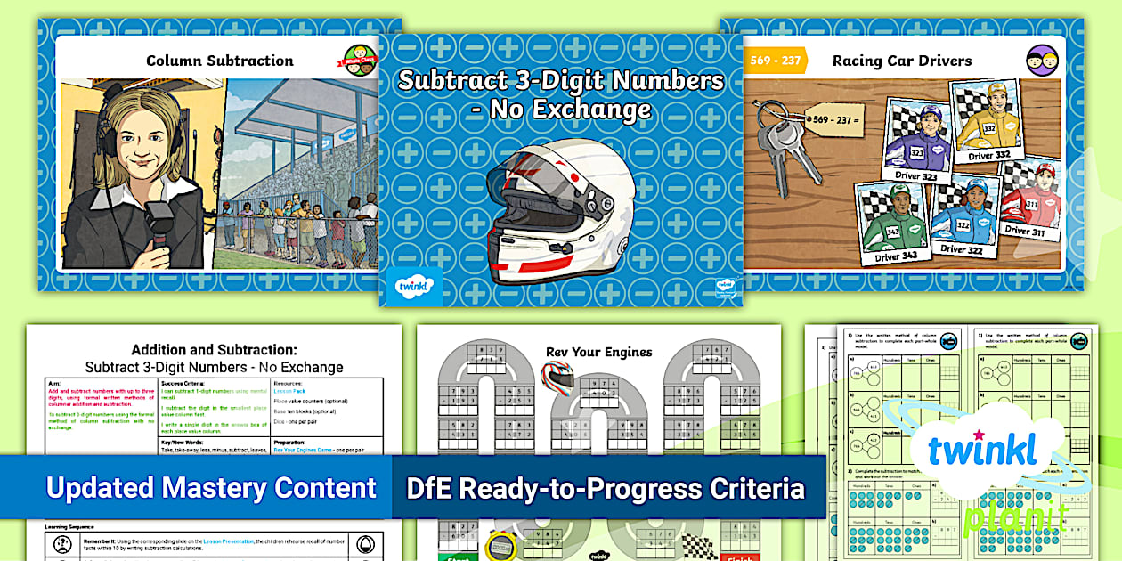 Subtraction Without Regrouping: Lesson Plans and Resources