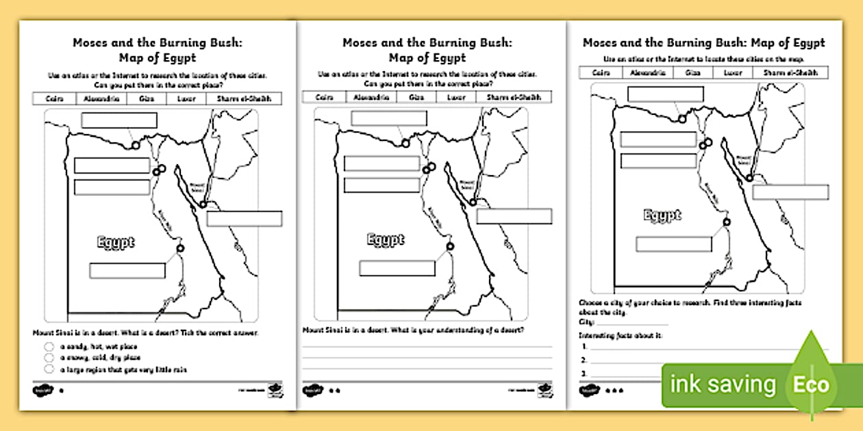 Egypt Map Outline | Twinkl