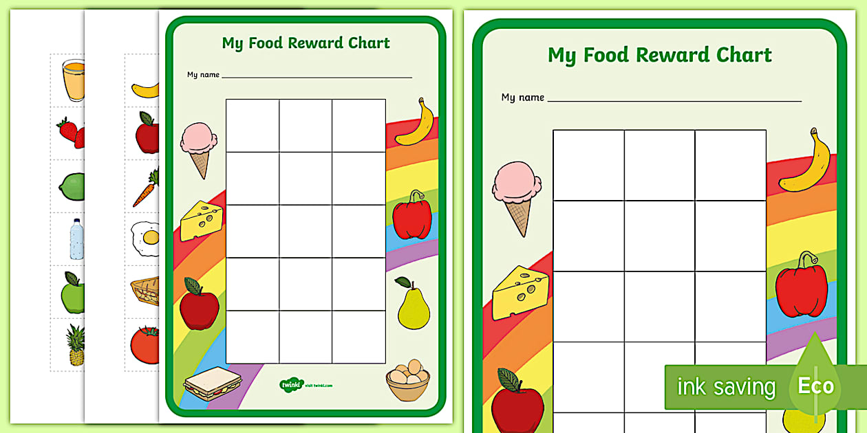 Editable My Food Reward Chart (professor feito) - Twinkl