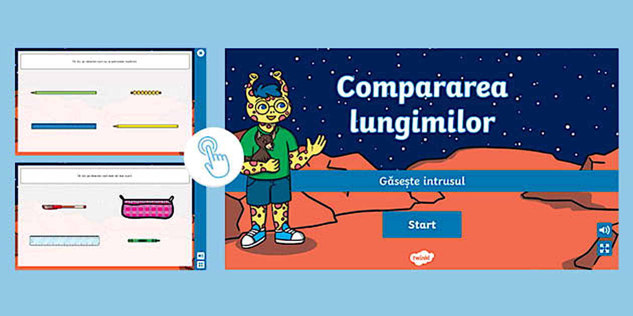 Compararea lungimilor – Găsește intrusul Joc online