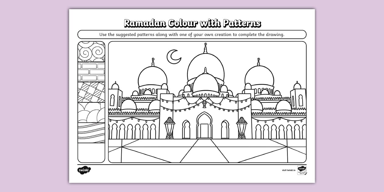 Ramadan Colour with Patterns Activity (creat de profesori)