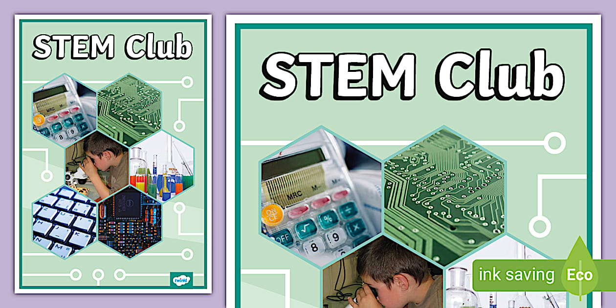 STEM Club Photo Display Poster (teacher made) - Twinkl