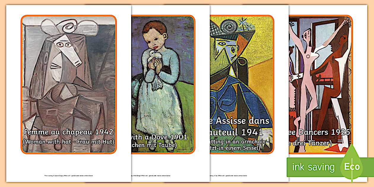 Picasso Display Photos English/German (teacher made)