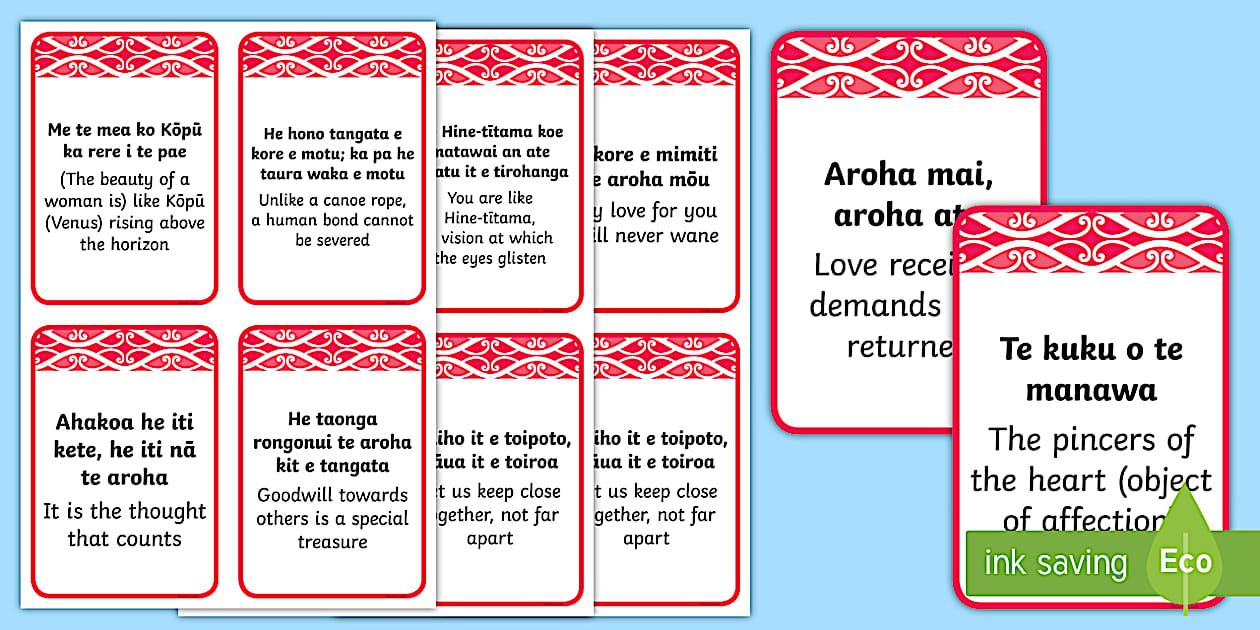 Māori Words of Wisdom | Whakatauki about Aroha | NZ