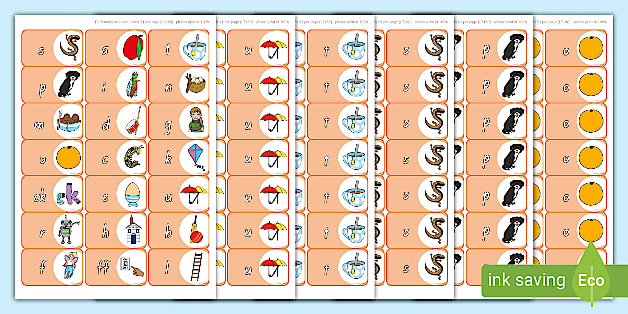 Twinkl Phonics Level 2 Mnemonic Stickers Pack (teacher made)