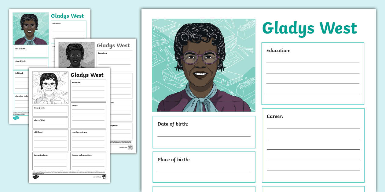 Gladys West Fact File Template (Teacher-Made) - Twinkl
