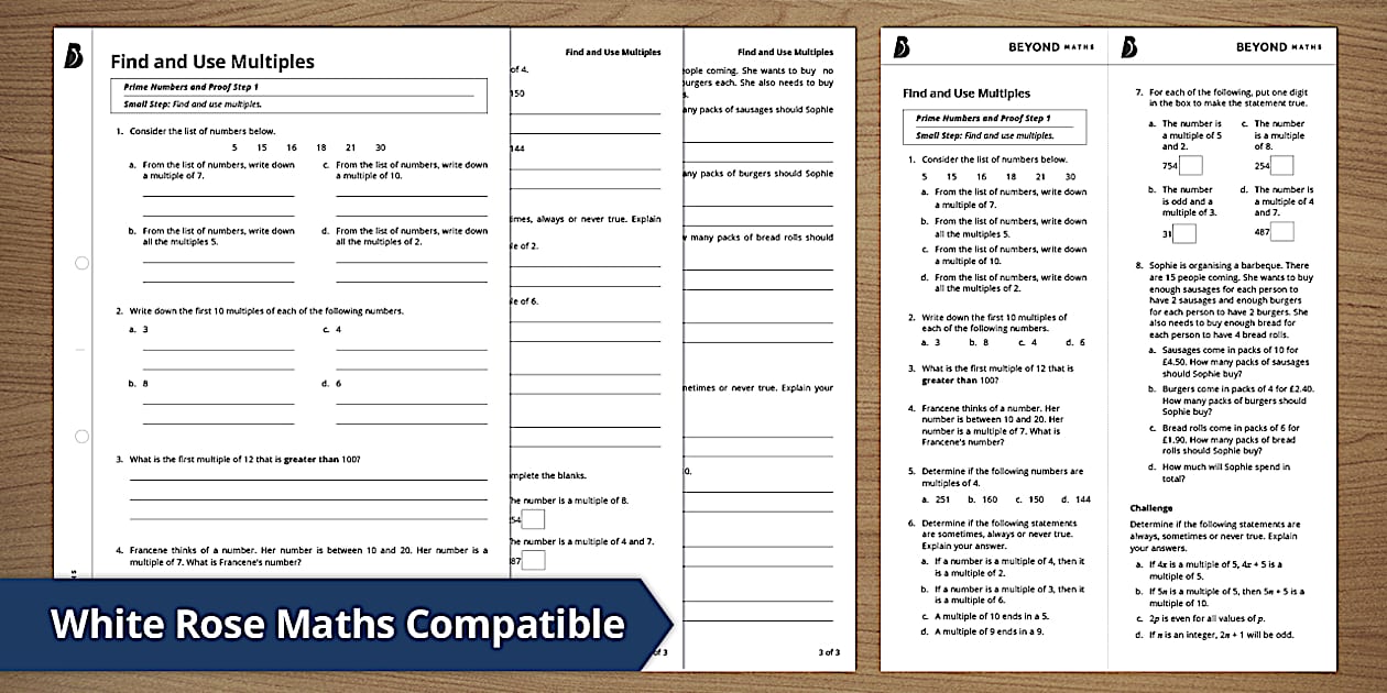 👉 Find and Use Multiples (teacher made) - Twinkl