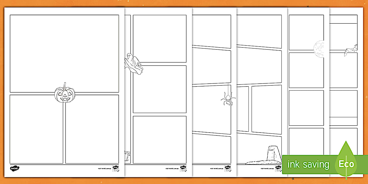 Halloween Comic Worksheets | Teacher Made Resource - Twinkl