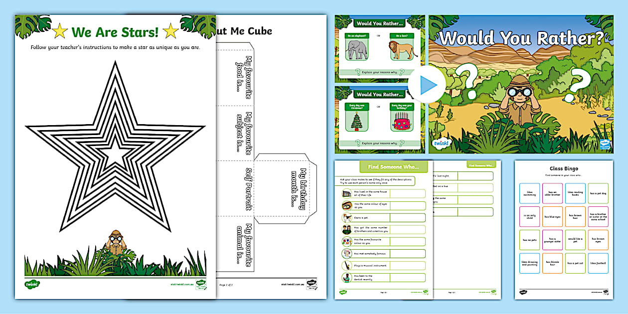 Getting To Know You Activity Pack (teacher made) - Twinkl