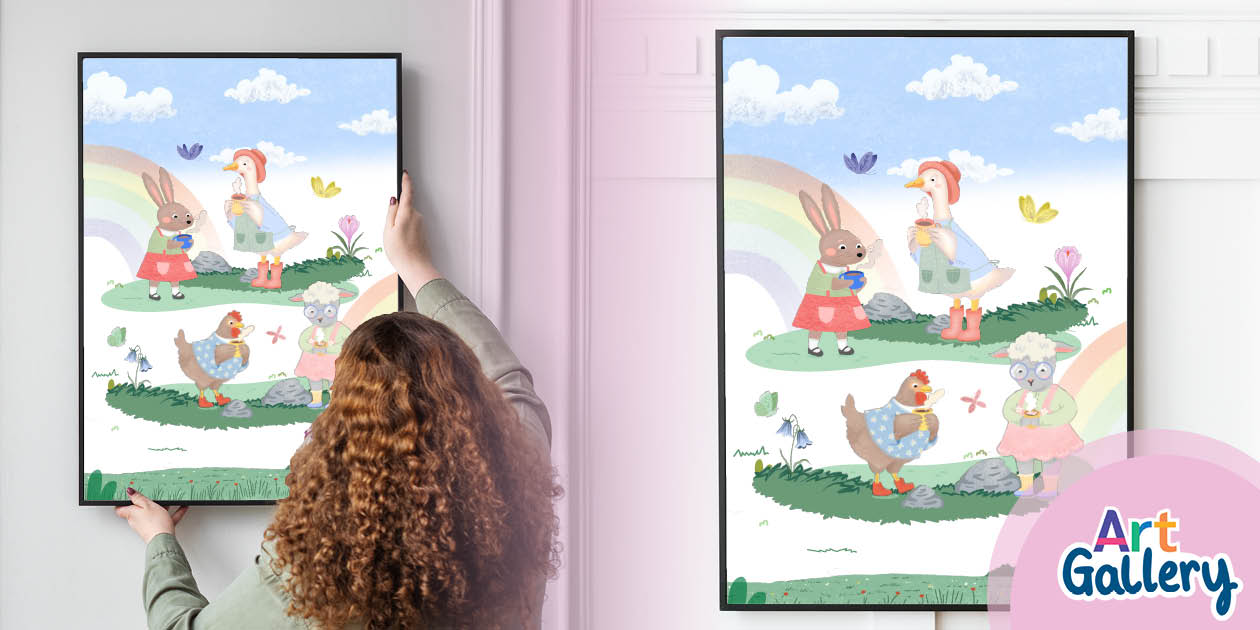 Cosy Animals Spring Poster (teacher made) - Twinkl