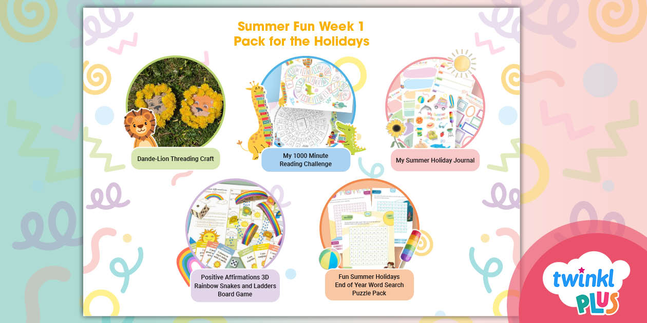 Summer Fun Week 1 - Pack for the Holidays - Twinkl