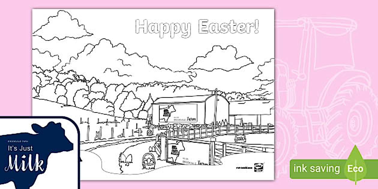 Brookvale Farm KS2 Easter Colouring Activity (teacher made)
