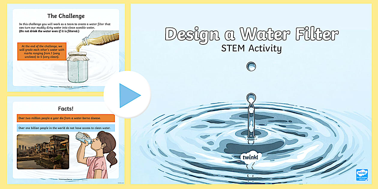 Water Filter STEM PowerPoint (teacher made) - Twinkl