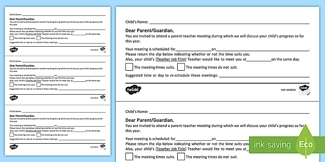 Parent Teacher Meeting Phrases | Parent Meetings | Twinkl