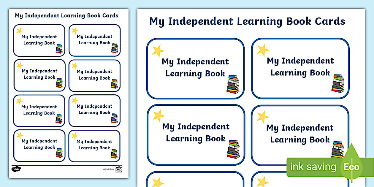 Independent Book Labels | Continuous Provision | KS1