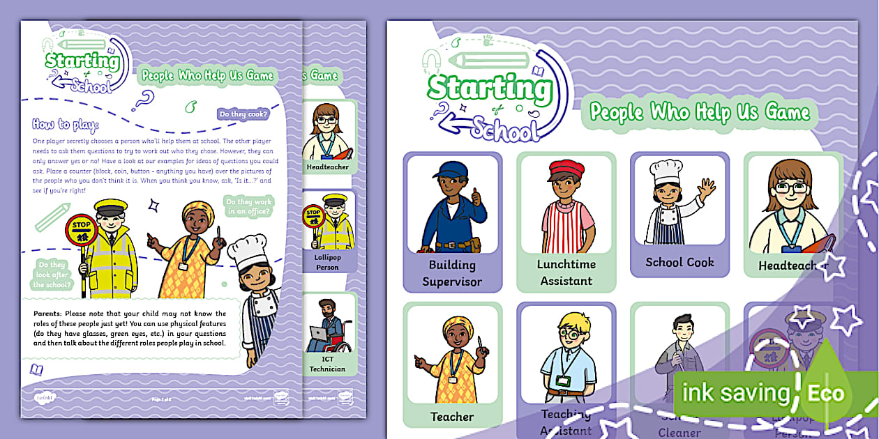 School Readiness: People Who Help Us Game - Twinkl