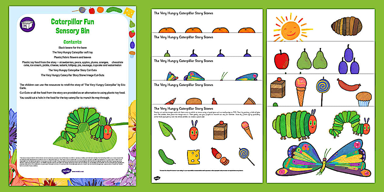 The Very Hungry Caterpillar Sensory Activities | EYLF - Y2
