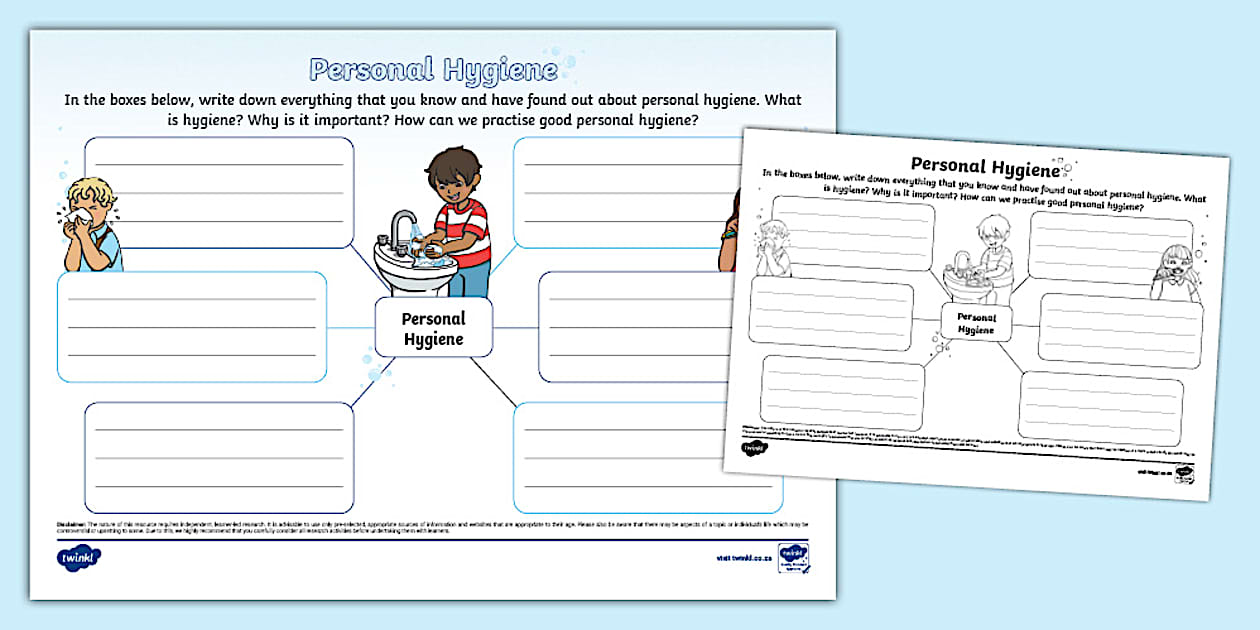 Personal Hygiene Mind Map - Twinkl Templates - Twinkl