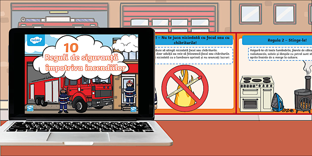 10 reguli în caz de incendiu Prezentare PowerPoint