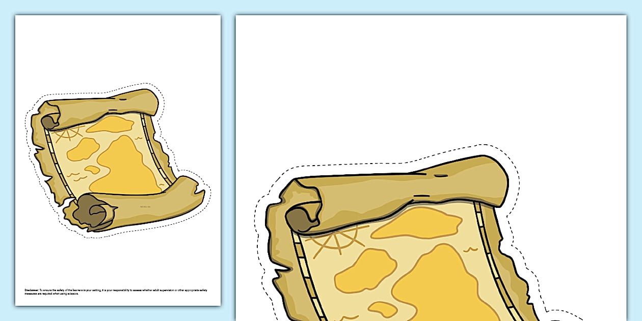 Map Emoticon Cut Out (teacher made) - Twinkl
