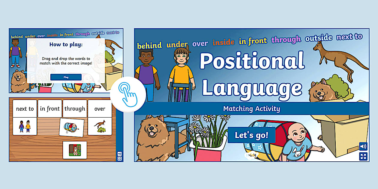Positional Language Interactive Matching Game (teacher made)
