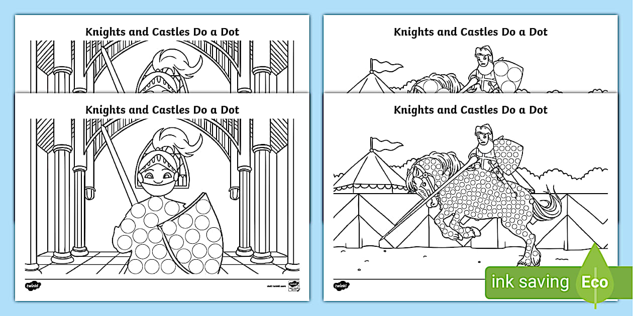 Do a Dot Knights and Castles Activity (teacher made)
