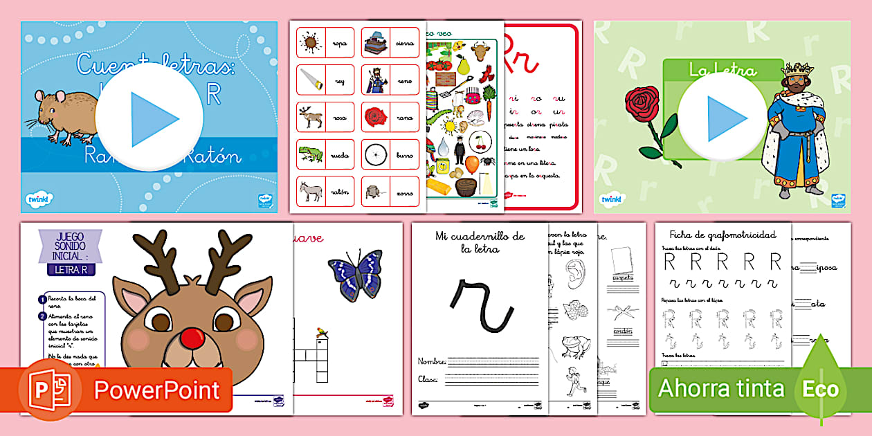 Pack cuentoletras: La letra R (creat de profesori) - Twinkl