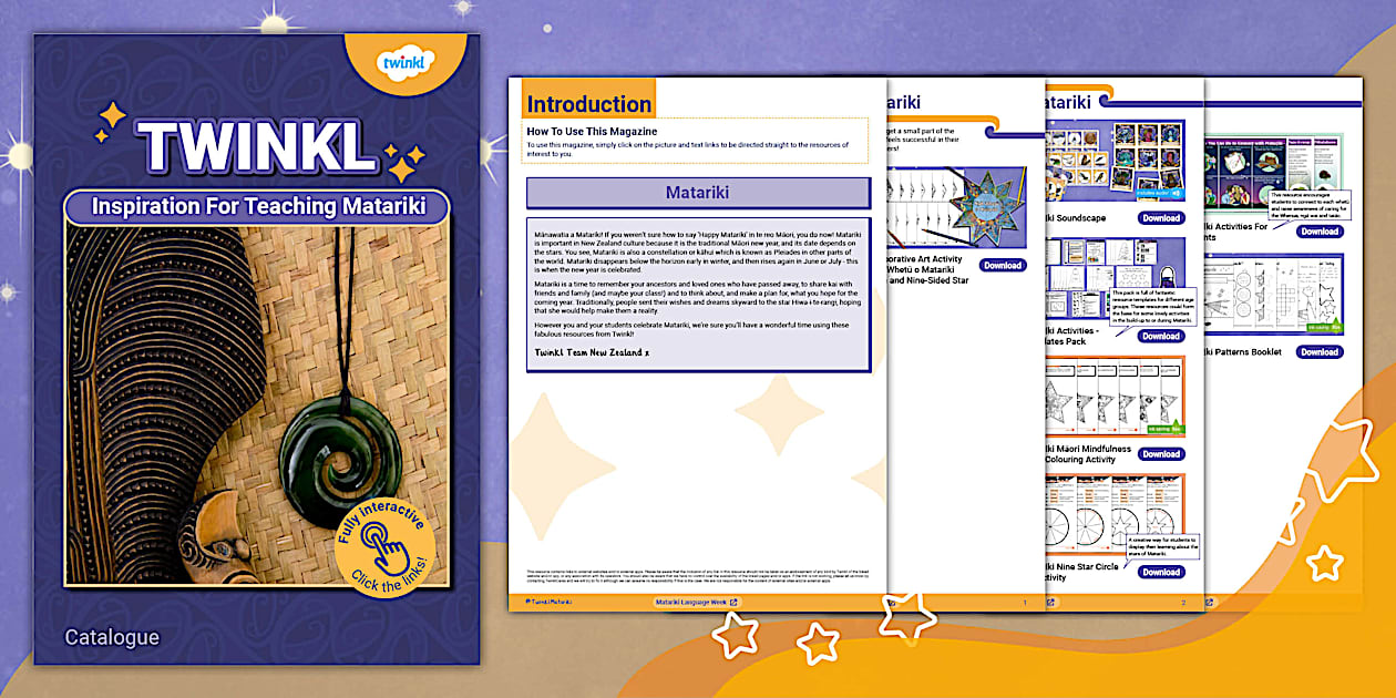 FREE! - Matariki Inspiration Interactive Catalogue - Twinkl