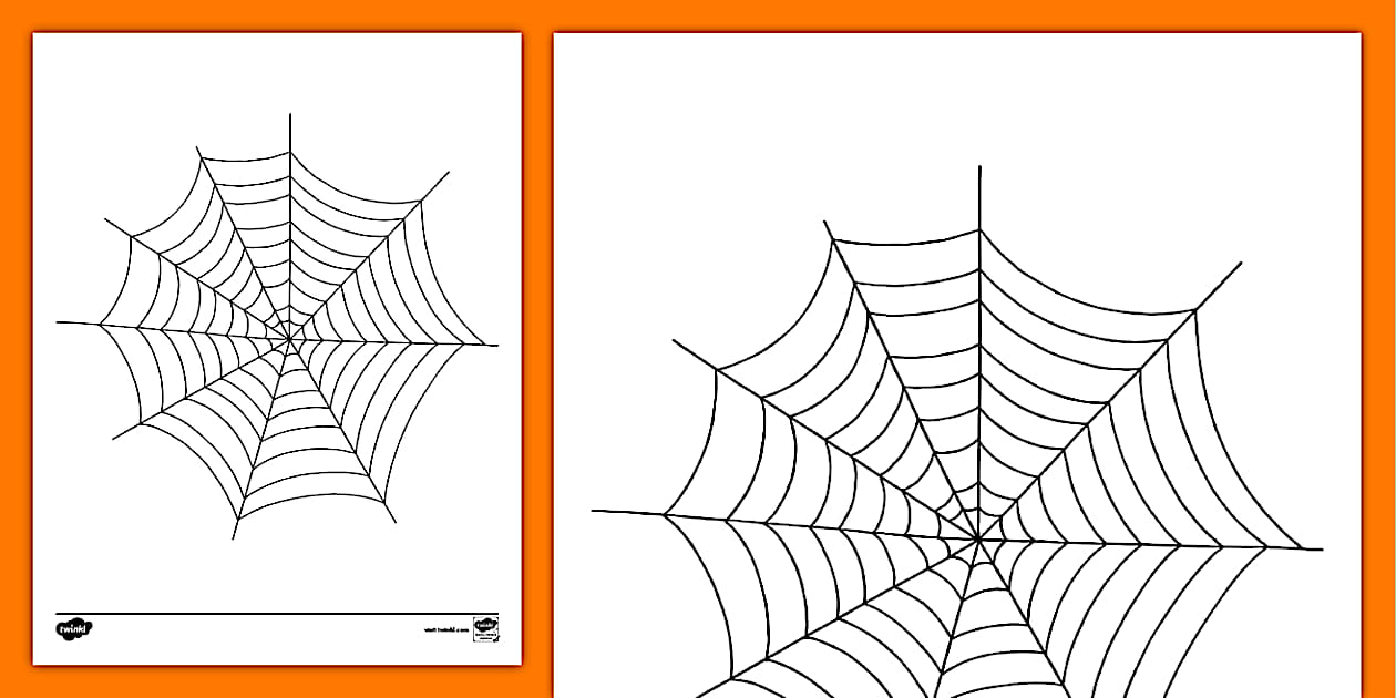 Spiderweb Template (teacher made) - Twinkl