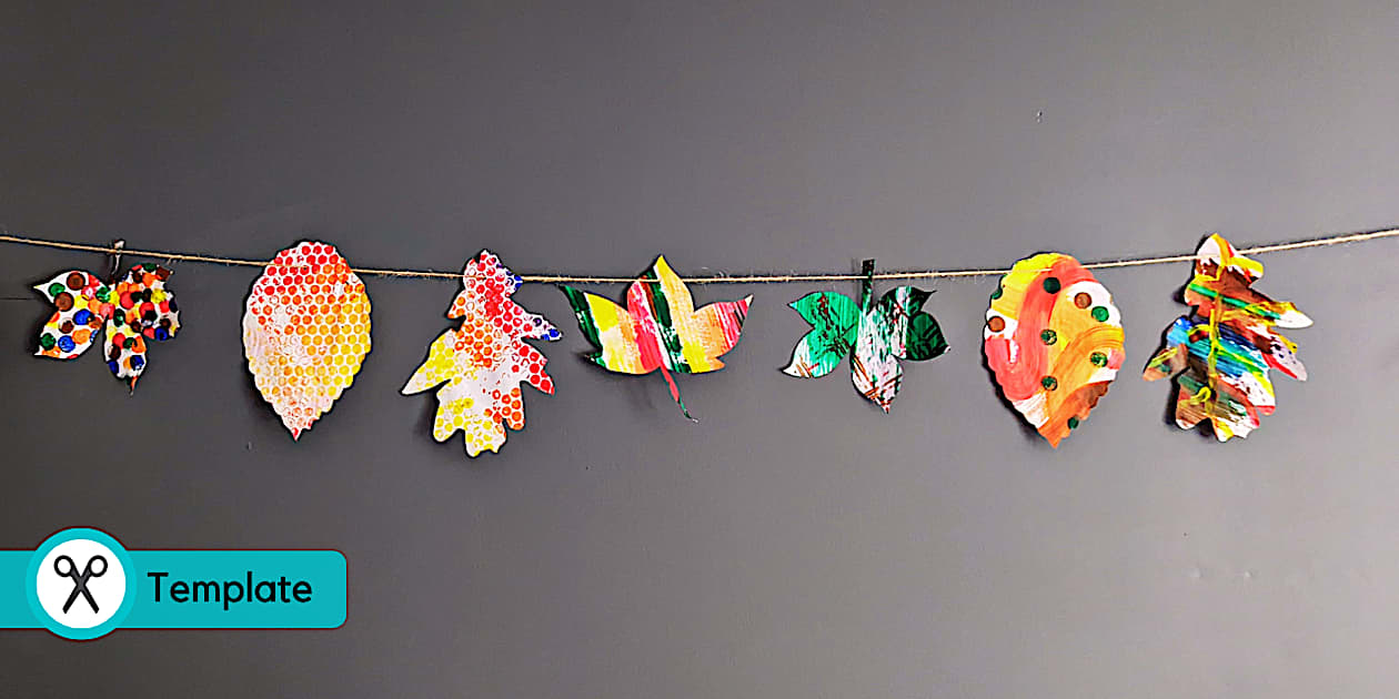 Leaf Garland Craft - Autumn Craft | Twinkl Resources