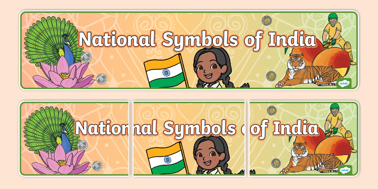 National Symbols of India Display Banner (teacher made)