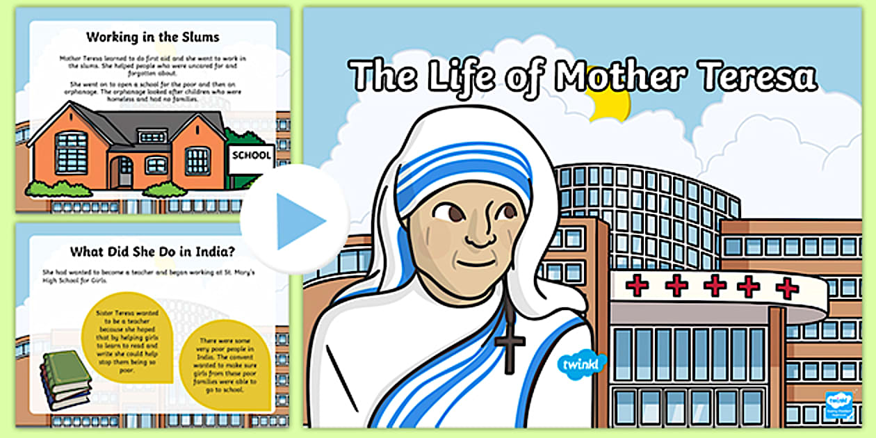 KS1 Mother Teresa PowerPoint - Twinkl
