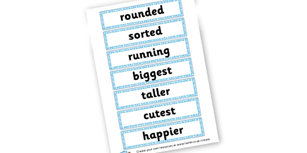 Suffix Resources | Primary Resources | KS1 | Printable