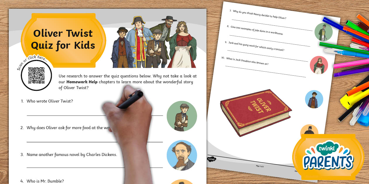 Oliver Twist Quiz for Kids