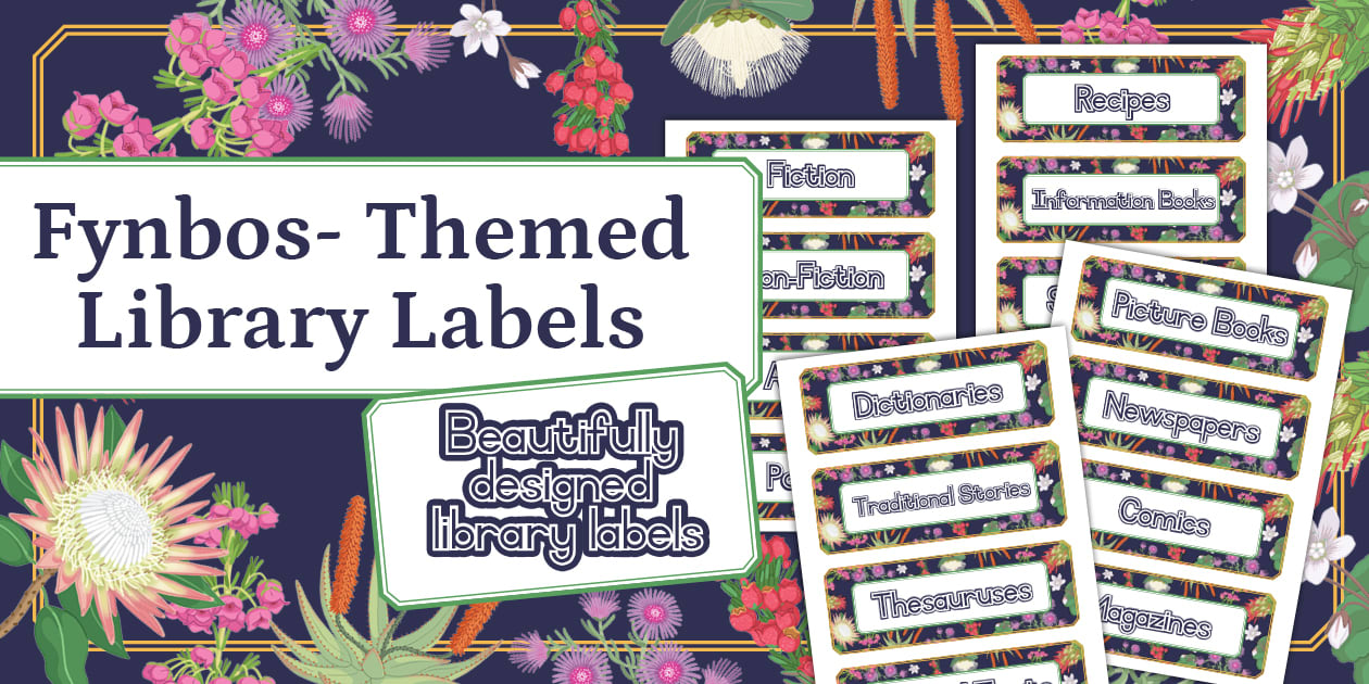 Foundation Phase - Fynbos-Themed Library Labels (CAPS Aligned)