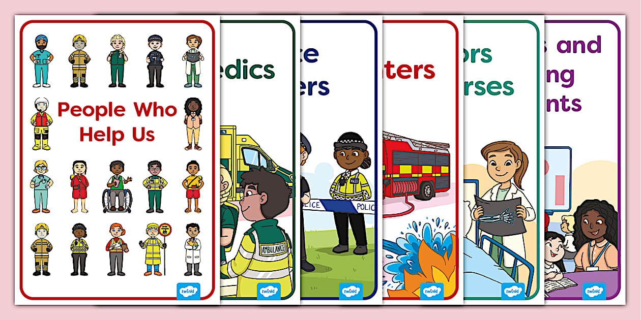 Let's Meet People Who Help Us! Posters | Twinkl Originals