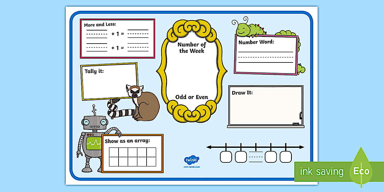 Number of the Week Display Poster (teacher made) - Twinkl