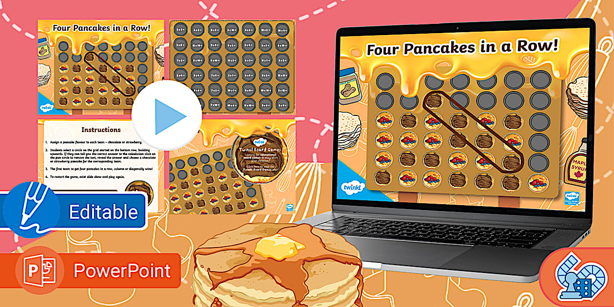 Editable Maths Games for Pancake Day Activities - Twinkl
