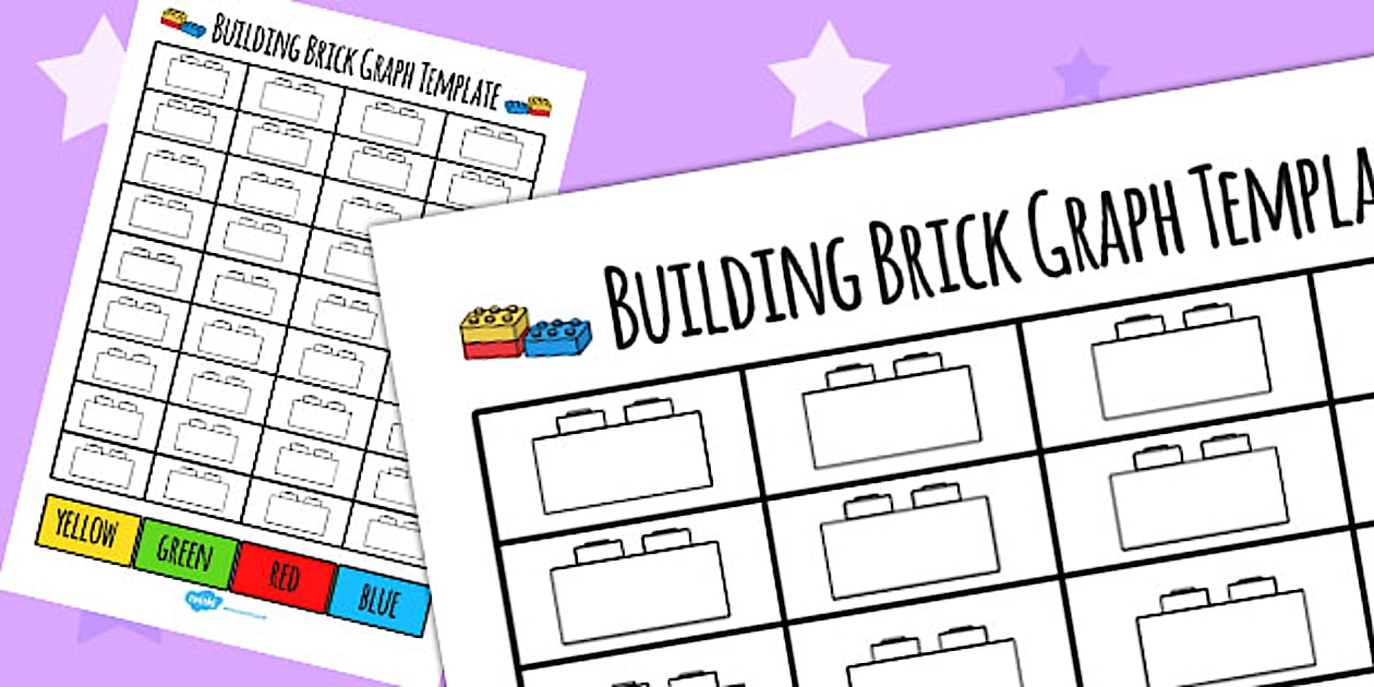 Building Brick Graph Template (teacher made) - Twinkl