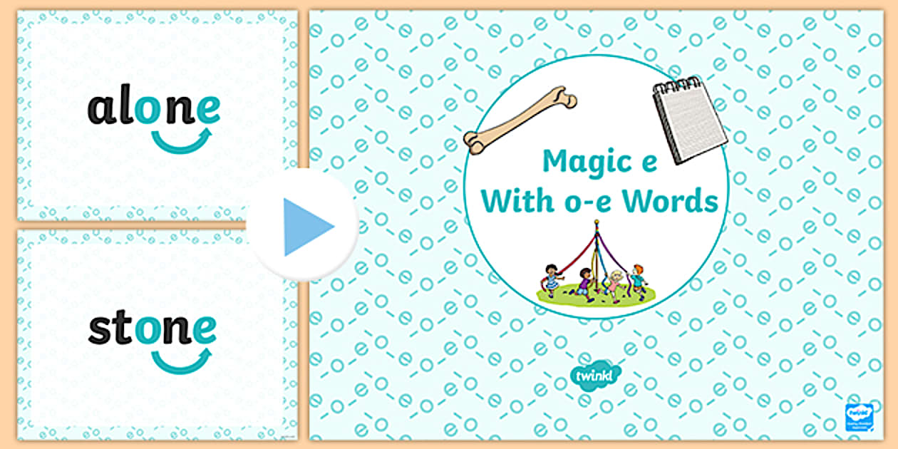 Magic e With o-e Words Quick Read PowerPoint (teacher made)