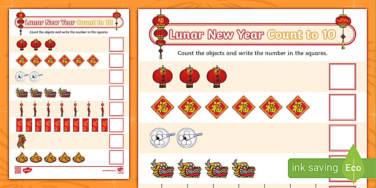 *Lunar New Year Count to 10* (Teacher-Made) - Twinkl