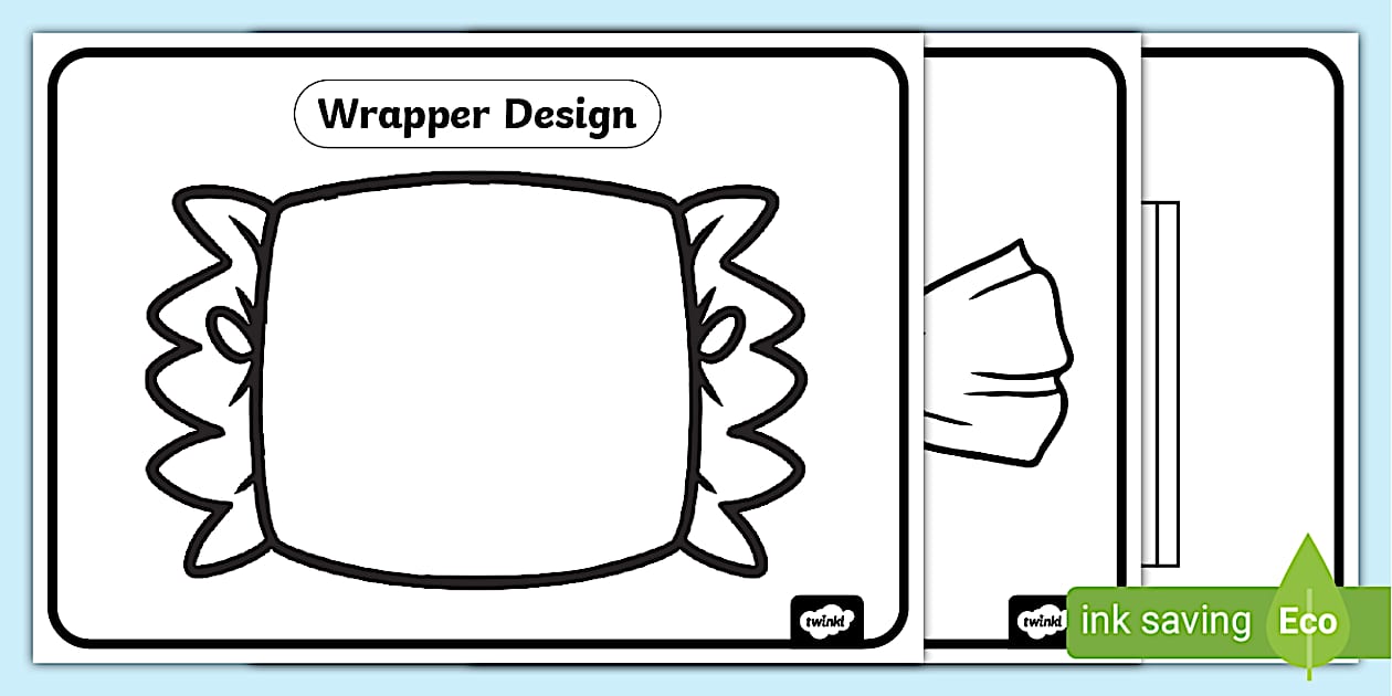 Candy and Chocolate Wrapper Design Template (teacher made)