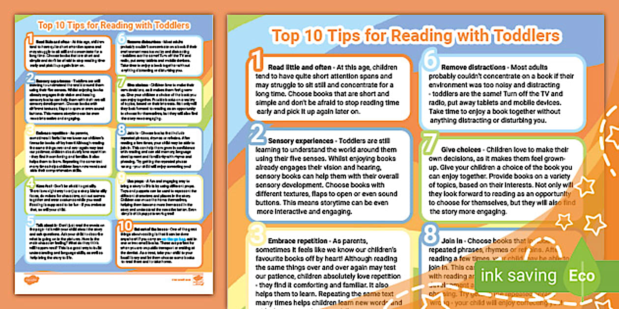 Parenting Tips For Toddlers And Reading - EYLF - Parents