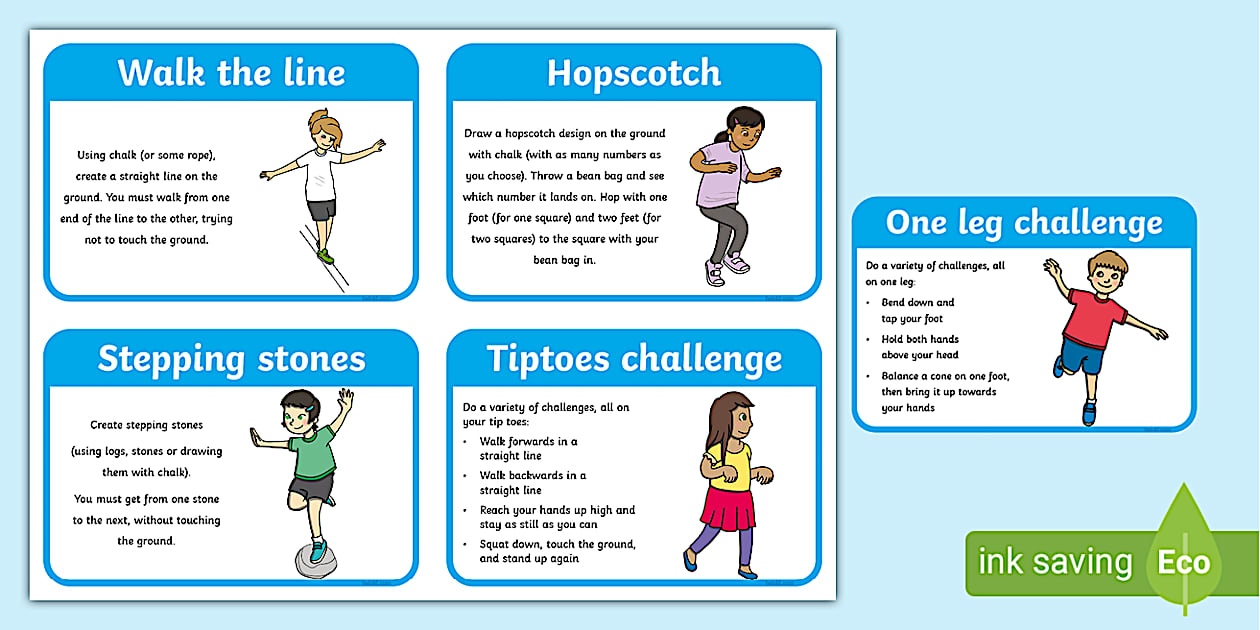 Outdoor Balance Activities For Kids | Twinkl | P.E. | KS1