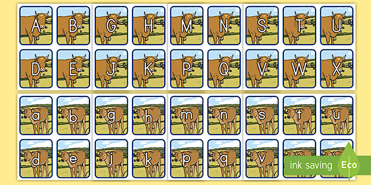 Farm Animal Alphabet Game | Kindergarten Resource | Twinkl